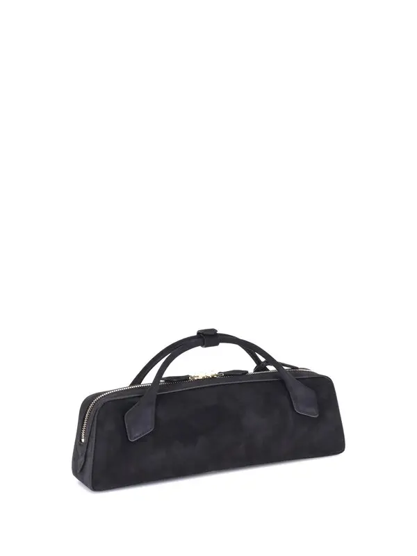Alaïa Le Teckel Goat Leather Clutch - Black