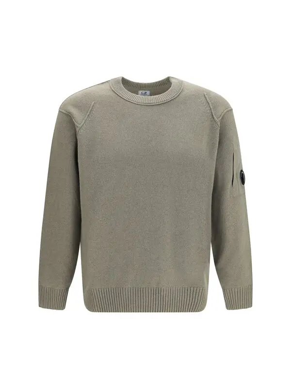 C.P. COMPANY Lambswool Sweater - Green