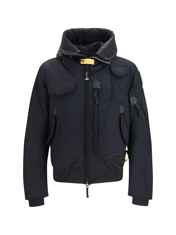 PARAJUMPERS Gobi Bomber Jacket With Hood - Black