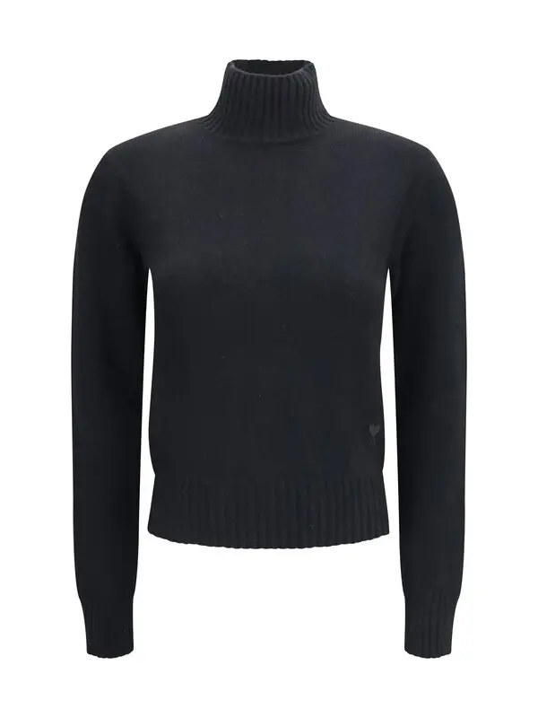 AMI Paris De Coeur Turtleneck Sweater