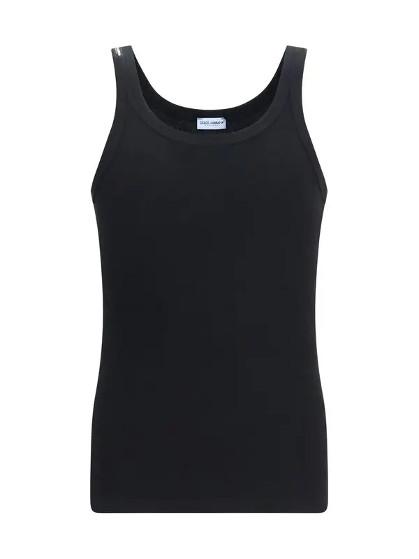 Dolce & Gabbana Marcello Ribbed Cotton Tank Top