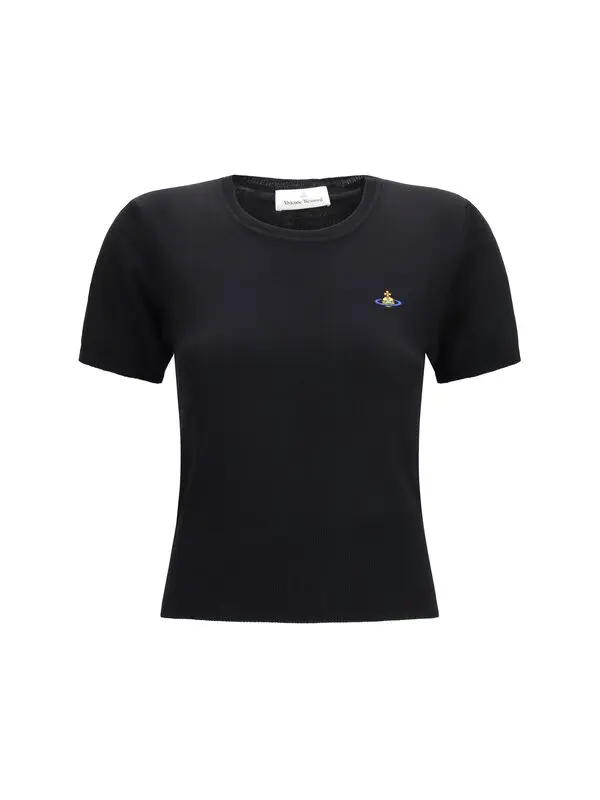 VIVIENNE WESTWOOD Bea Wool Top - Black