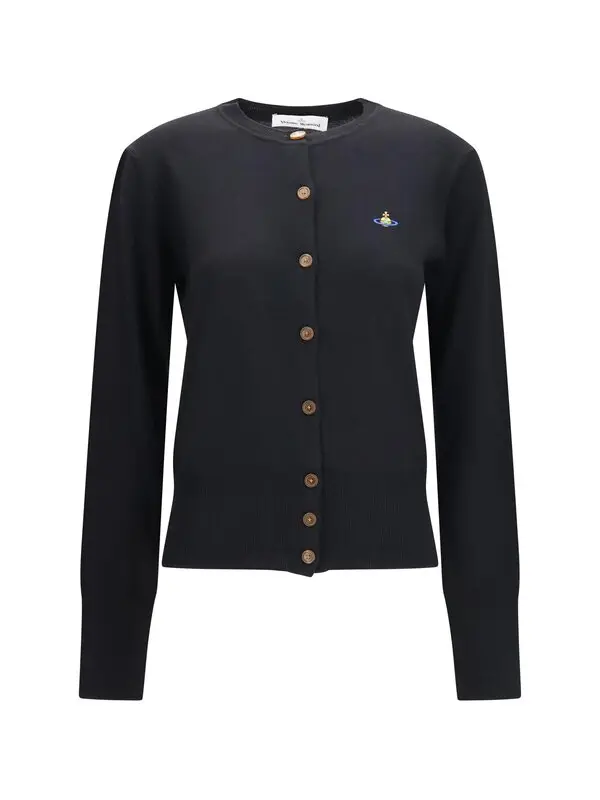 VIVIENNE WESTWOOD Bea Wool Cardigan - Black