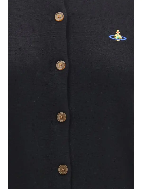 VIVIENNE WESTWOOD Bea Wool Cardigan - Black