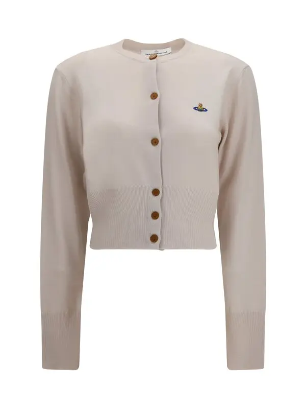 VIVIENNE WESTWOOD Bea Cropped Wool Cardigan - Multicolor