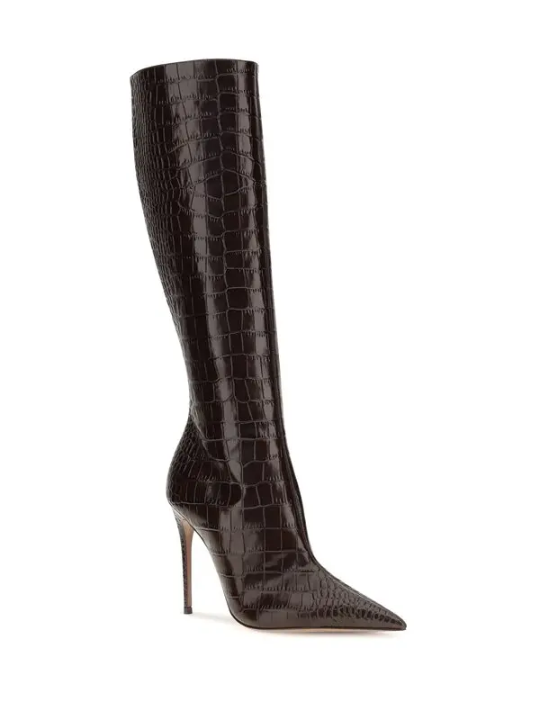Paris Texas Vera Crocodile-effect Tall Boots
