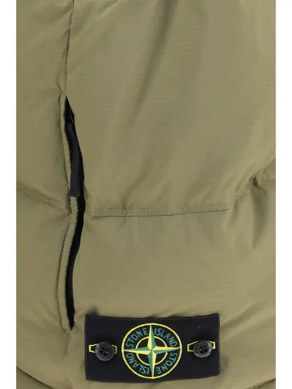 Stone Island Cordura Down Vest - Green