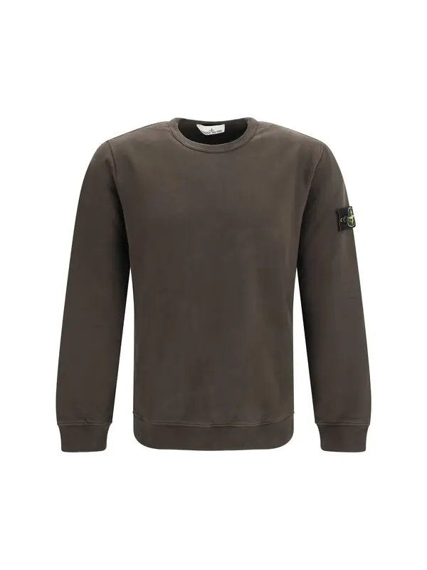 Stone Island Crewneck Cotton Sweatshirt