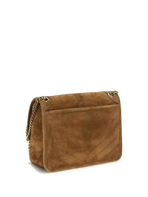 Saint Laurent Medium Niki Suede Shoulder Bag