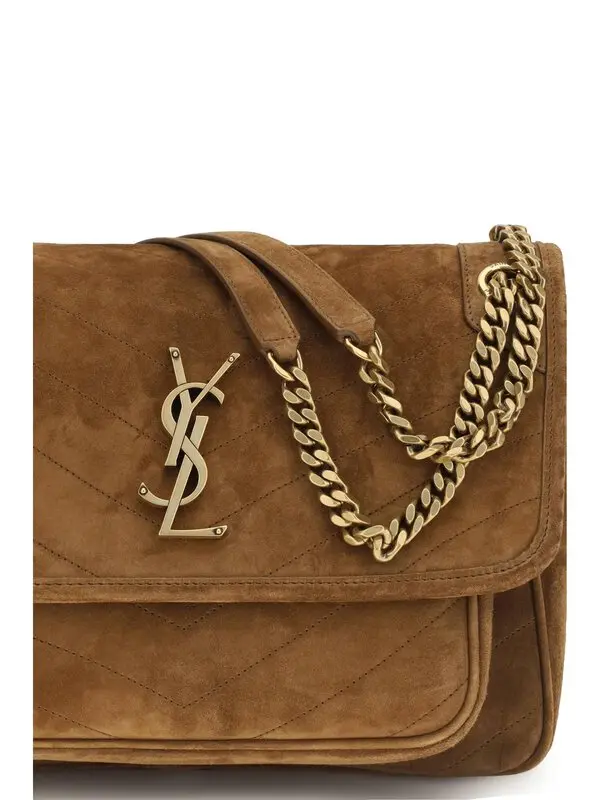 Saint Laurent Medium Niki Suede Shoulder Bag