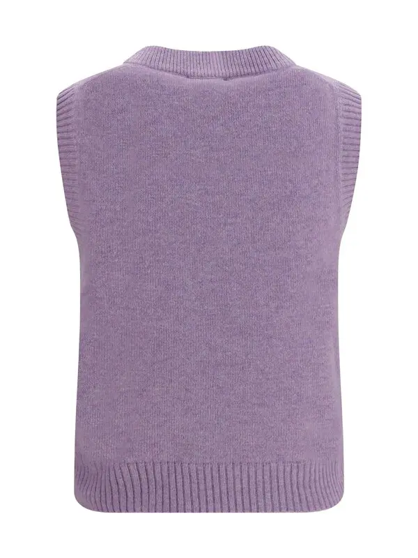 GANNI Teddy Alpaca And Wool-blend Vest