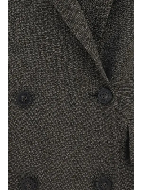 GOLDEN GOOSE Double-breasted Blazer With Drawstring