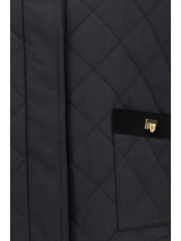 FERRAGAMO Padded Jacket With Gancini Buckles