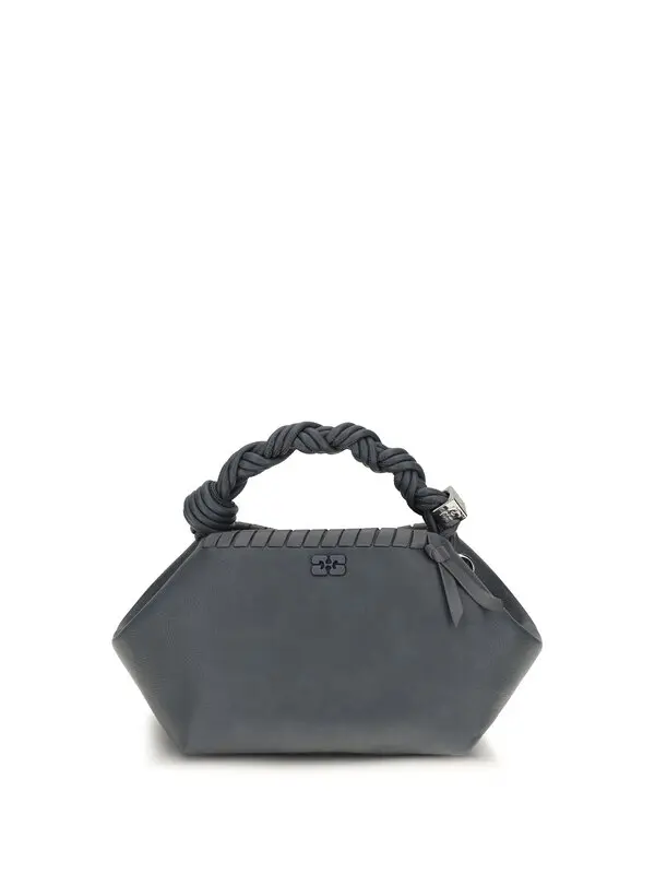 GANNI Small Bou Woven Handbag - Blue