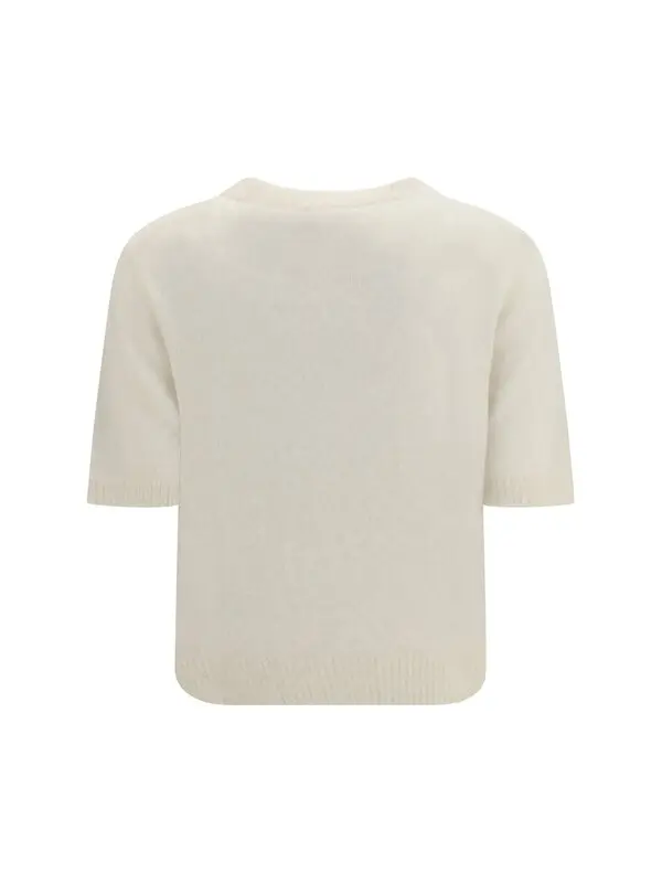 GANNI Alpaca Graphic Knit T-shirt
