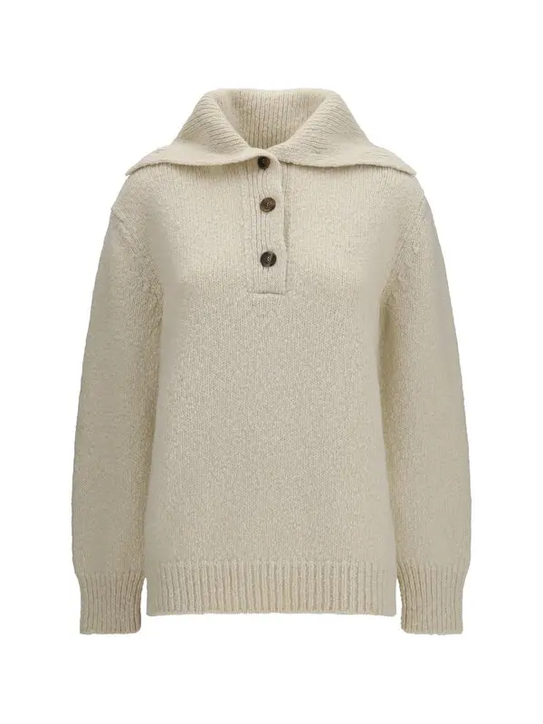 Malo High-neck Sailor Sweater With Button Detailing - Multicolor