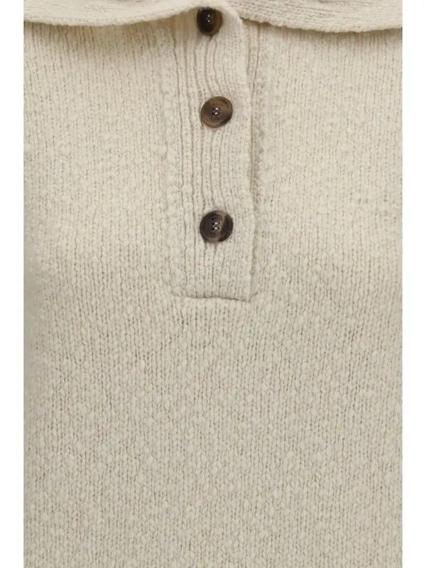Malo High-neck Sailor Sweater With Button Detailing - Multicolor
