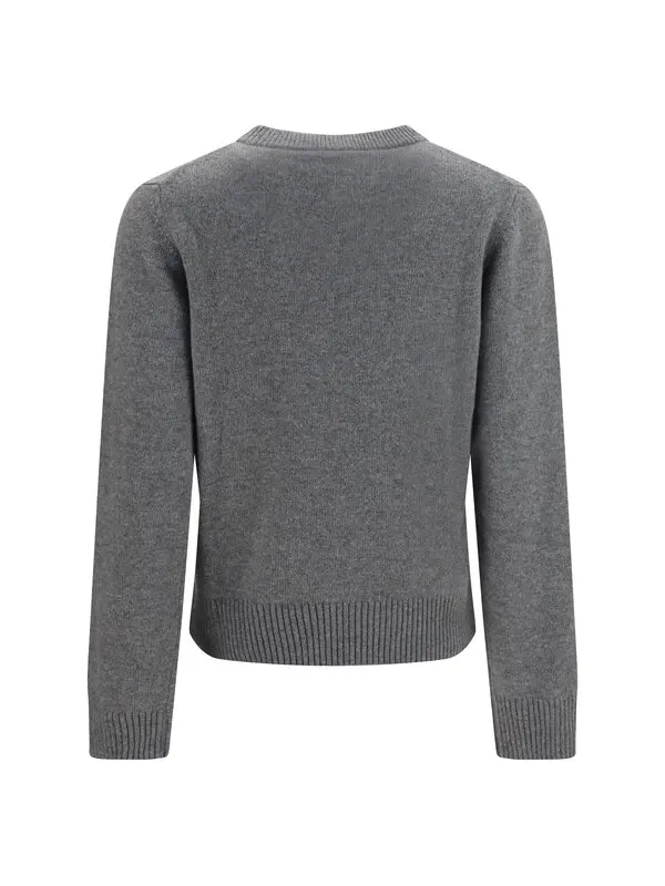 GANNI Teddy Wool Crewneck Sweater