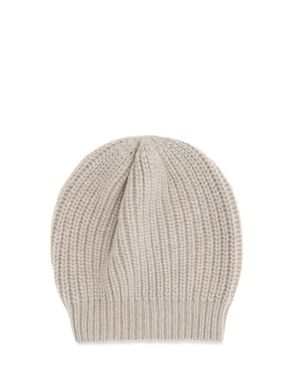 Brunello Cucinelli Cashmere Beanie With Sequins - Cream