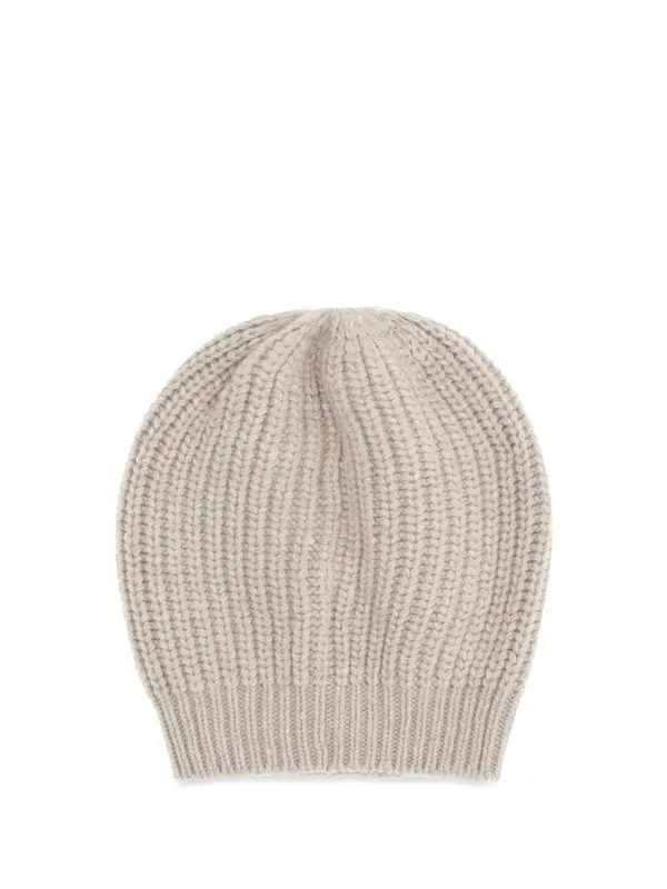 Brunello Cucinelli Cashmere Beanie With Sequins - Cream