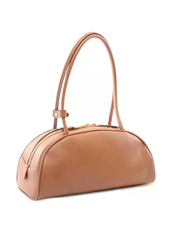 Miu Miu Beau Embossed Logo Leather Tote Bag