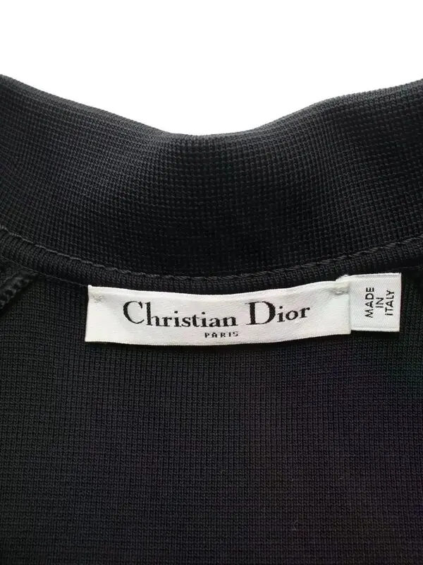 Dior Short Sleeve Jacket With Cd Logo Buttons - Black