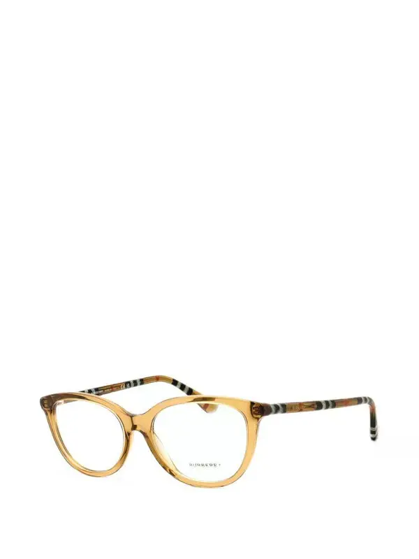 Burberry Oval-frame Glasses - Neutrals