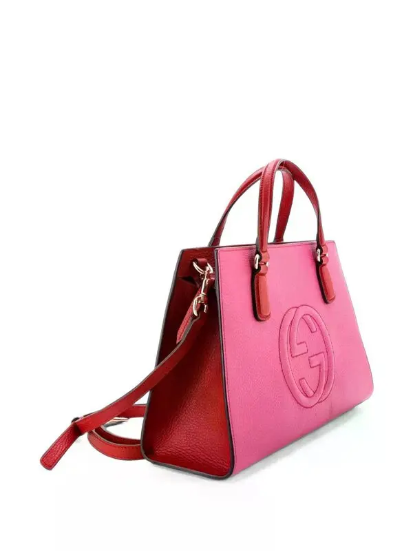 Gucci Soho Convertible Top Handle Leather Medium Satchel