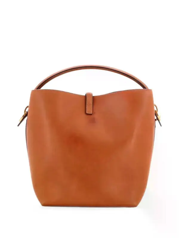 Saint Laurent Le 37 Leather Bucket Bag - Brown