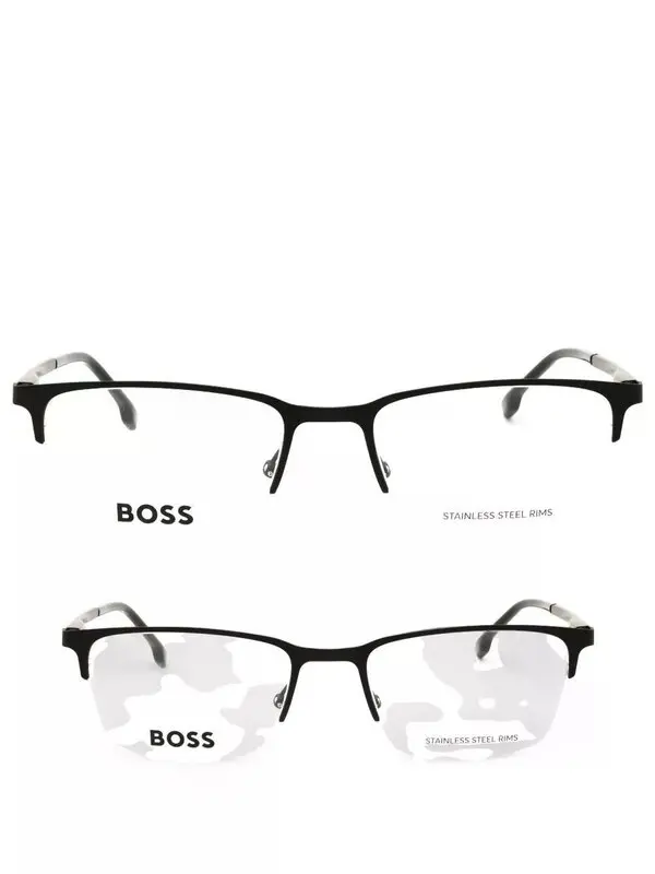BOSS Rectangular Eyeglasses - Black