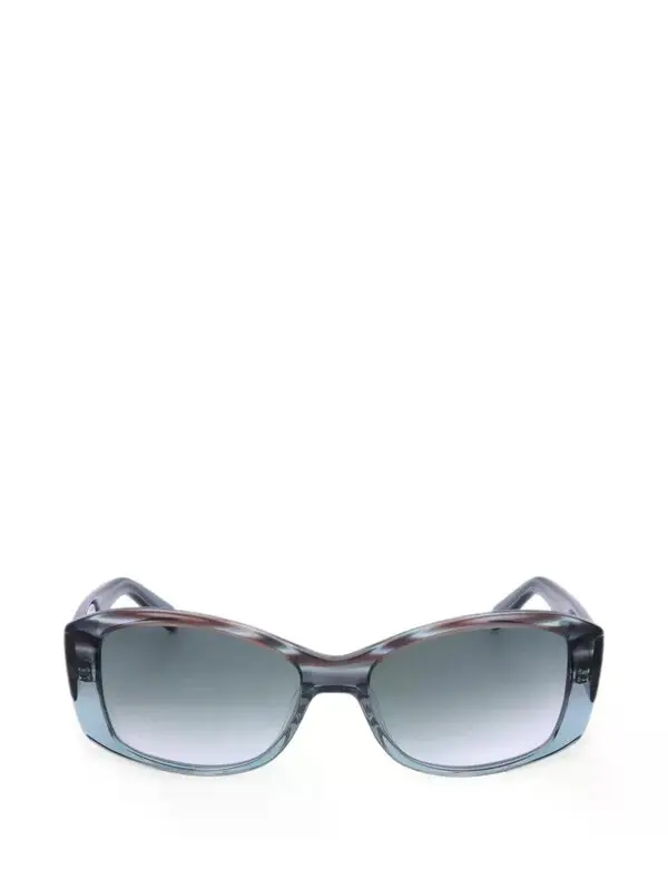 Fossil Gradient-lens Rectangle-frame Sunglasses - Blue