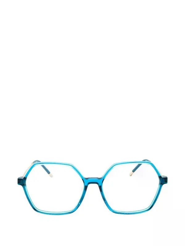 Furla Hexagonal Frame Eyeglasses - Blue