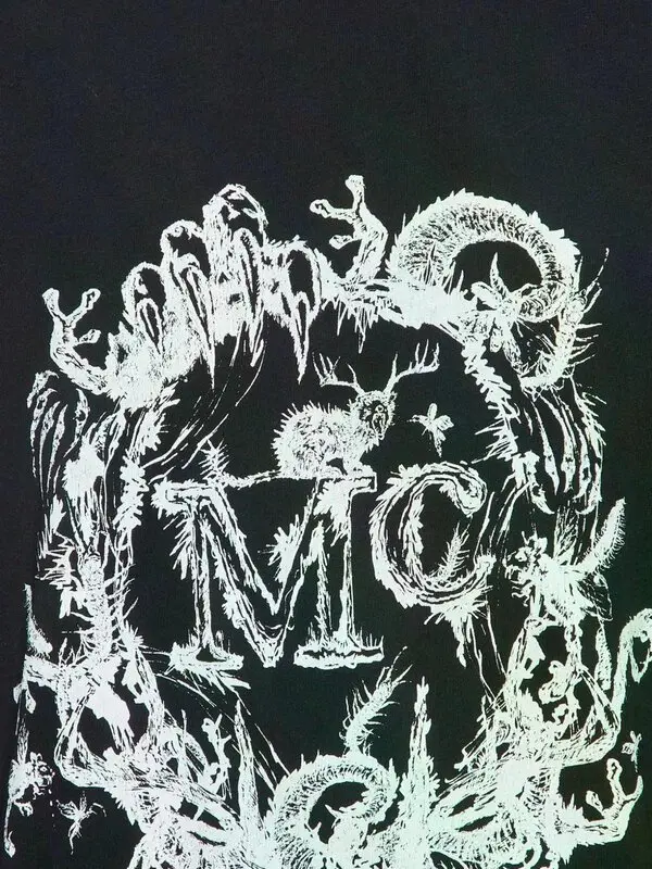 Alexander McQueen Logo Wreath T-shirt - Black