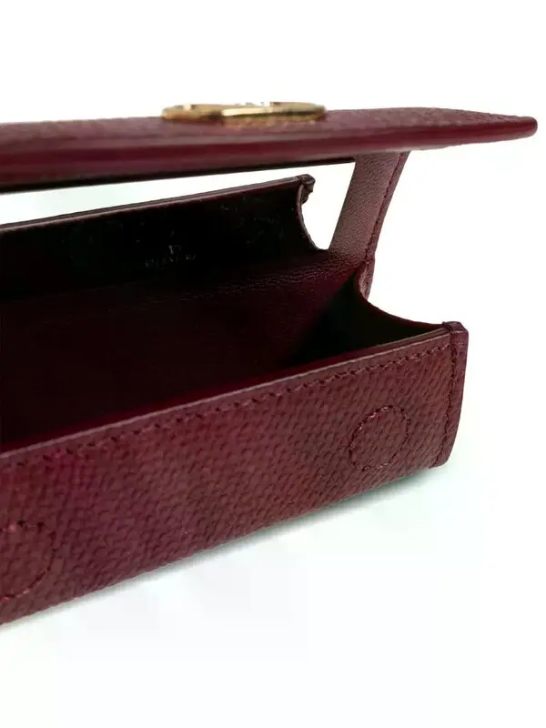 Valentino Garavani Vlogo Signature Leather Lipstick Case - Red