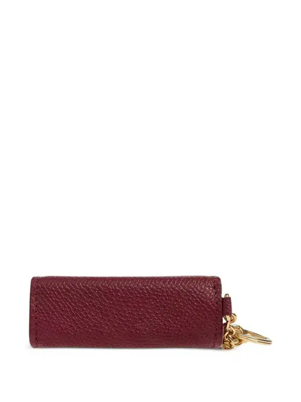 Valentino Garavani Vlogo Signature Leather Lipstick Case - Red
