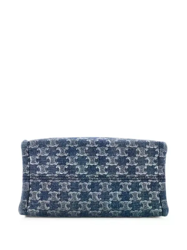 Celine Cabas Thais Triomphe Printed Canvas Small Tote Bag