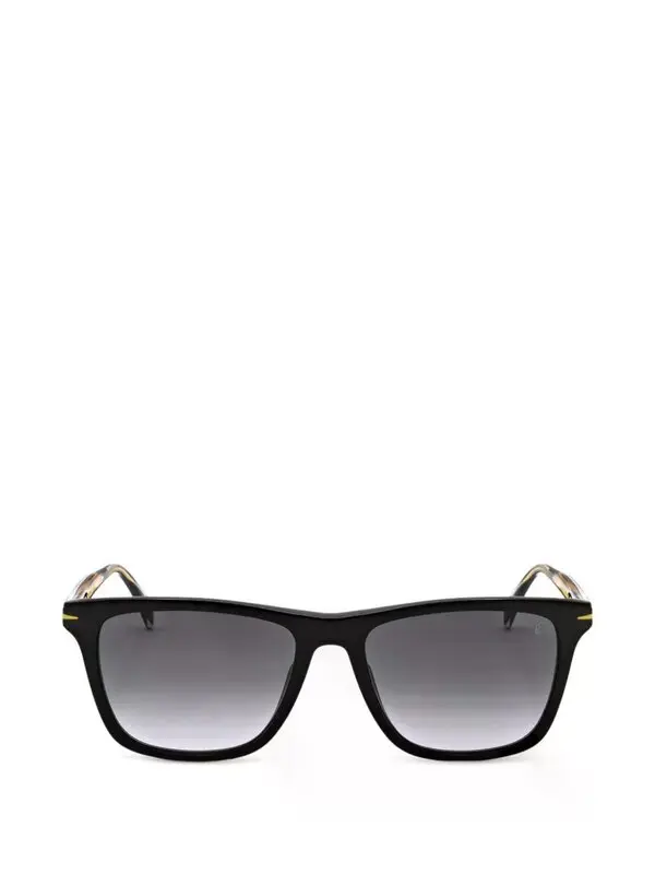 DB EYEWEAR BY DAVID BECKHAM Rectangle Frame Sunglasses - Black