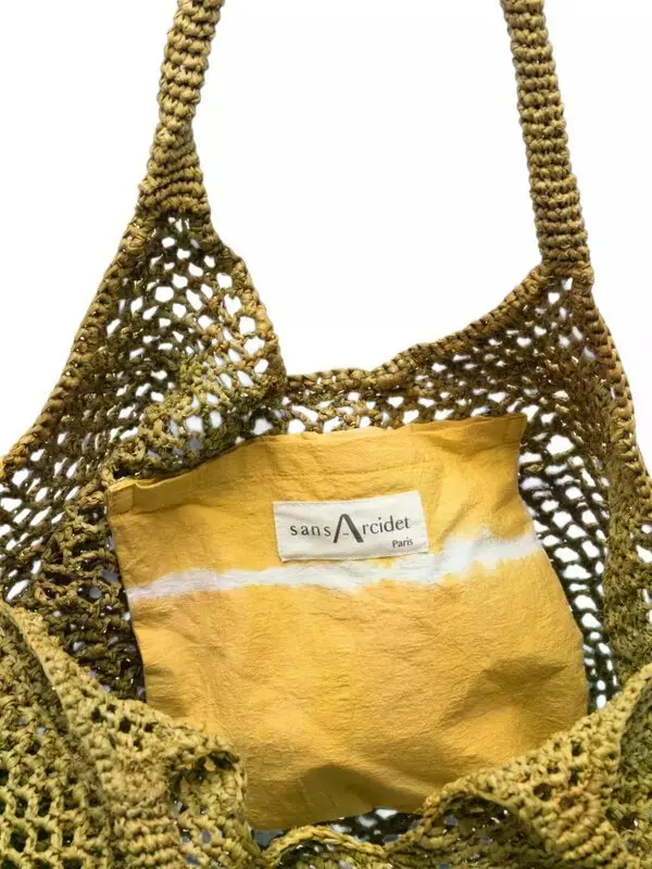 SANS ARCIDET Manabe Open-knit Tote Bag