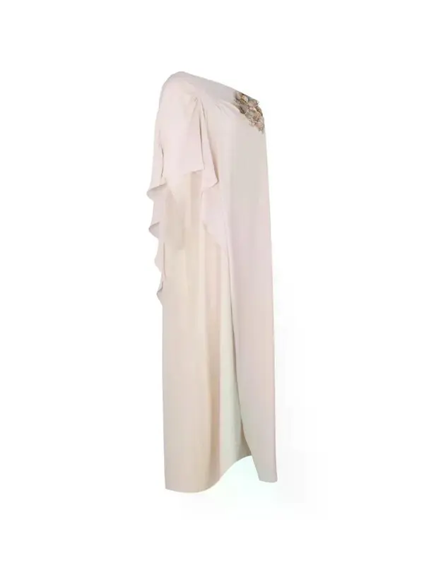 LOODYANA Layered Maxi Dress With Bead Embellishment