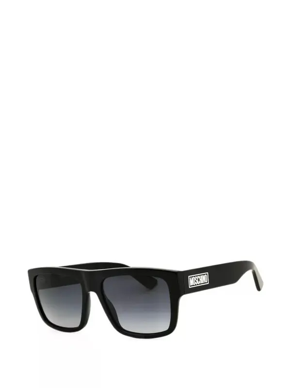 Moschino Rectangular Frame Sunglasses With Logo Plaque