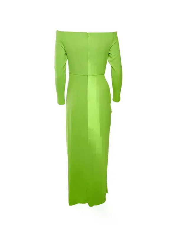 Solace London Lotus Draped Midi Dress
