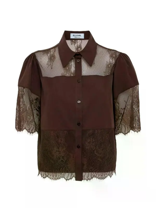 BLUGIRL Lace-panelled Shirt