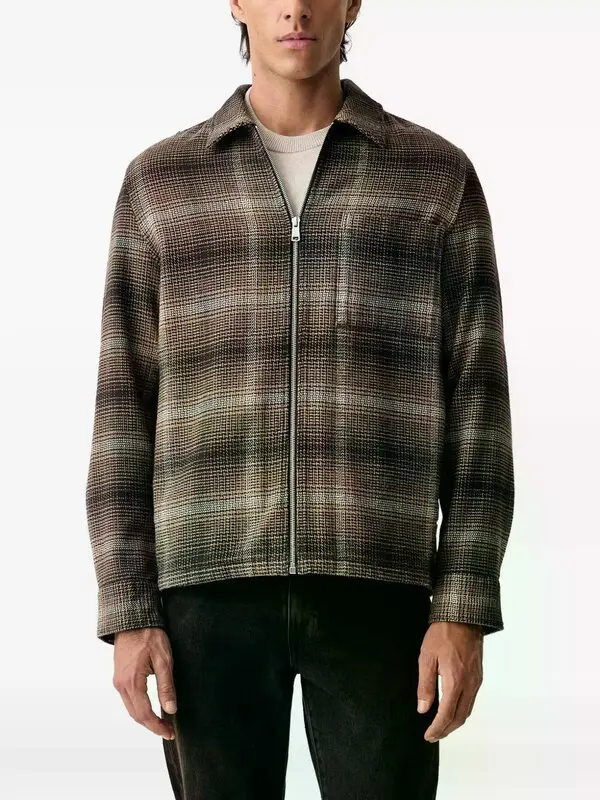 Marc O'polo Check-pattern Zip-up Jacket