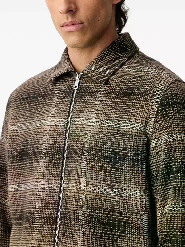 Marc O'polo Check-pattern Zip-up Jacket
