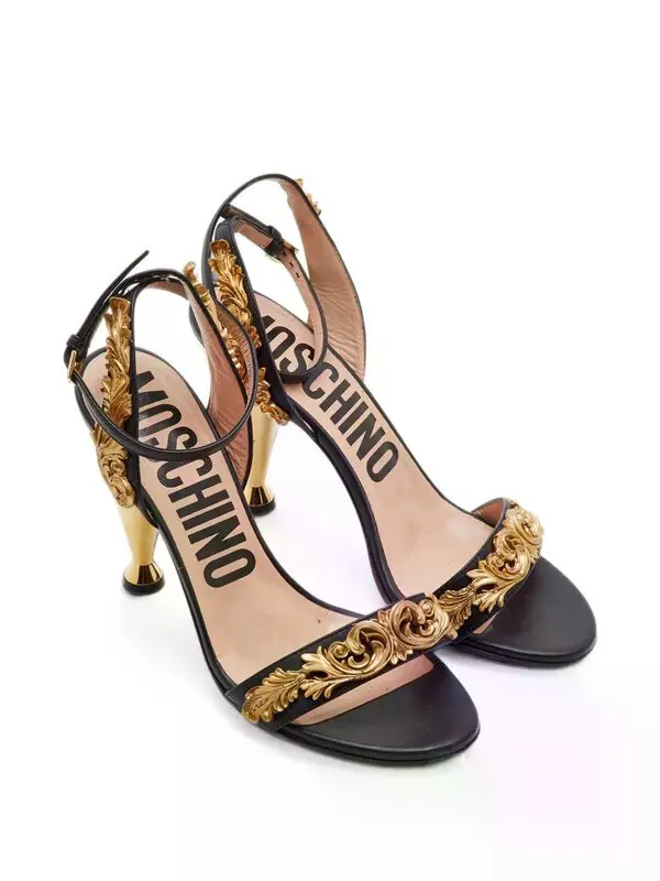 Moschino Baroque Sculptural High Heel Sandals