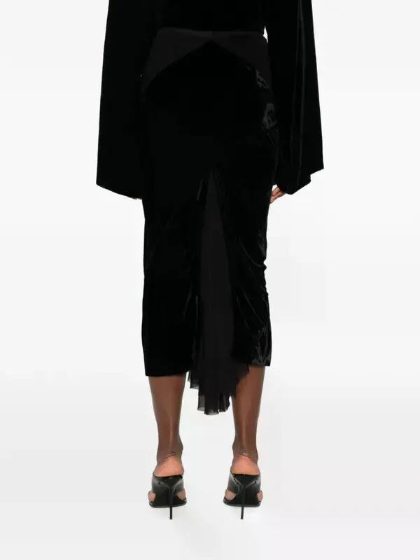 Rick Owens Panelled-design Midi Skirt