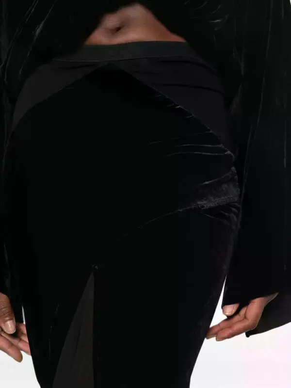 Rick Owens Panelled-design Midi Skirt