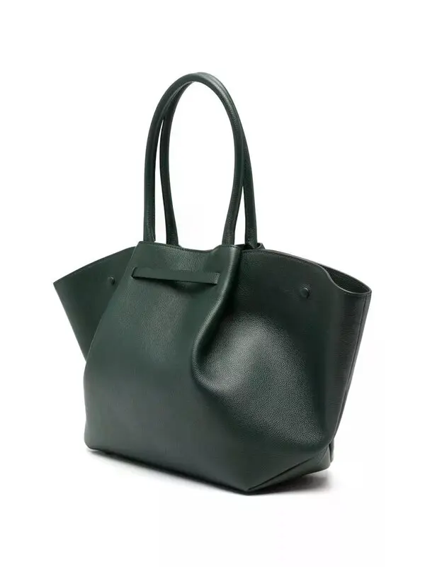 DEMELLIER Grained Leather Tote Bag - Green