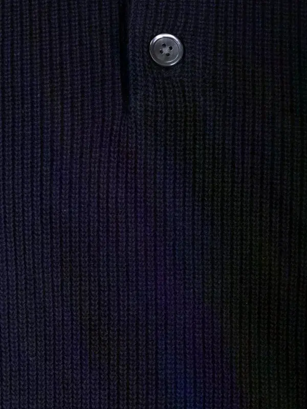 ALEX MILL Ribbed-knit Polo Shirt