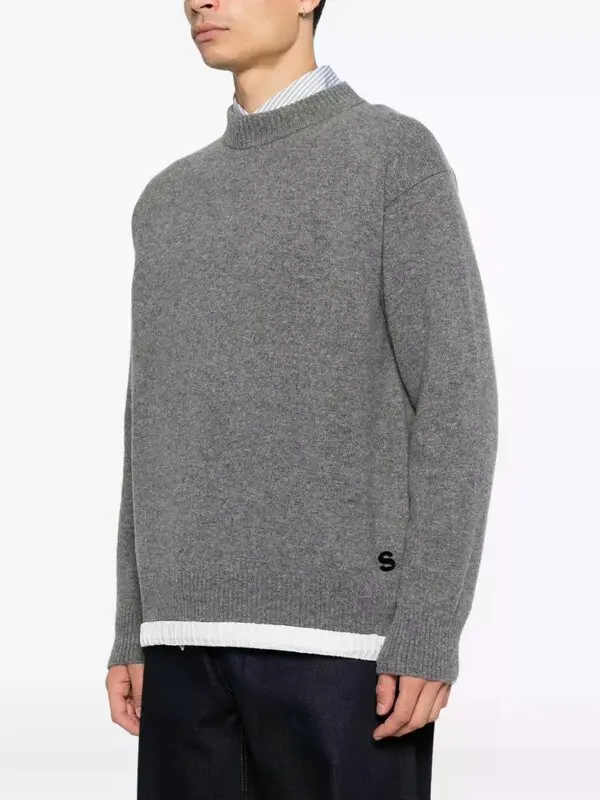 Sacai Logo-patch Drawstring Sweater